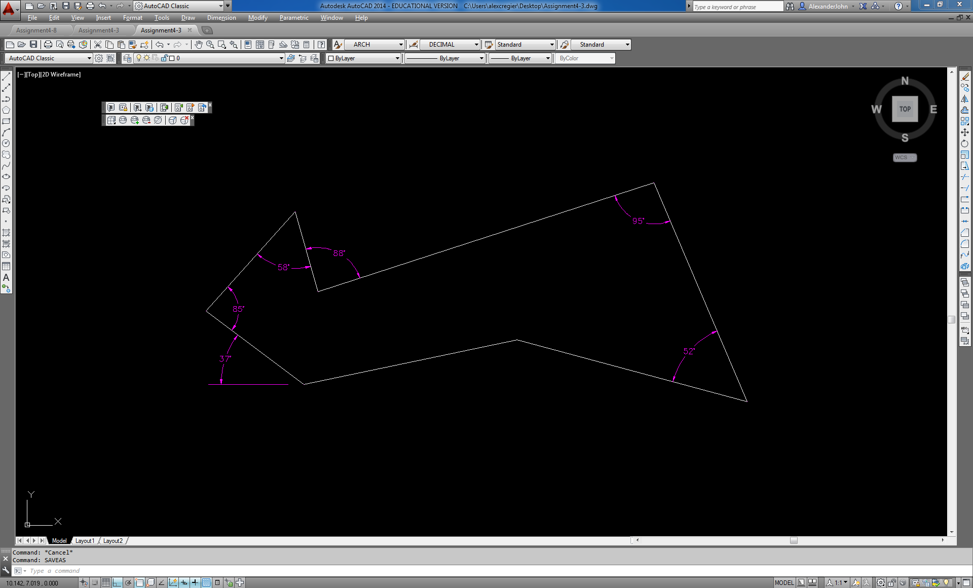 polar coordinate relative to the previous line - Autodesk Community