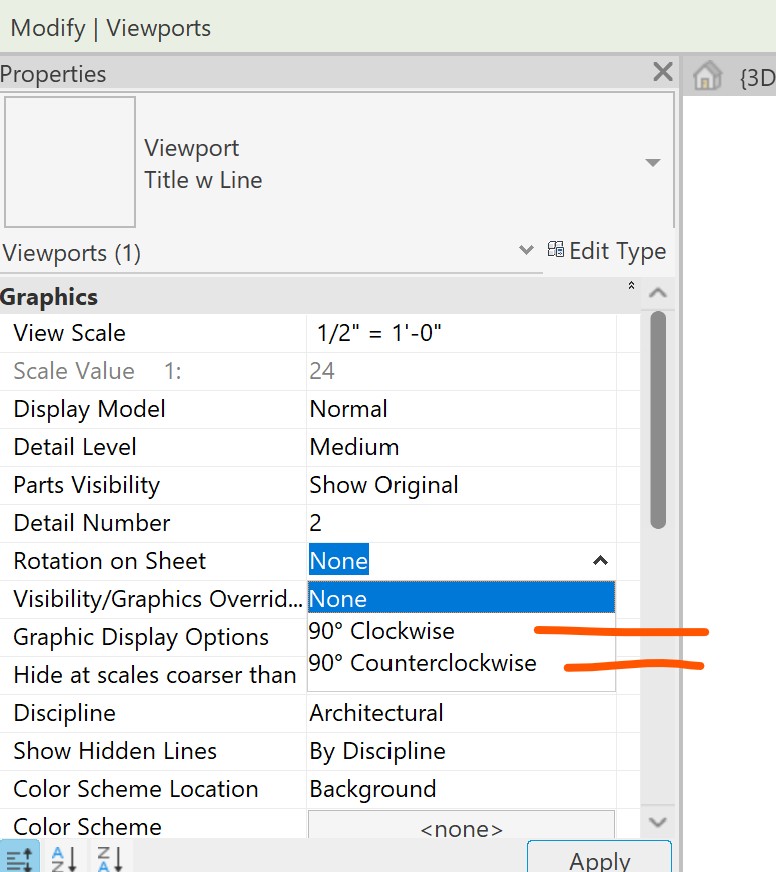 Solved: Revit 2025- Rotate view on Sheet - no 180? - Autodesk Community
