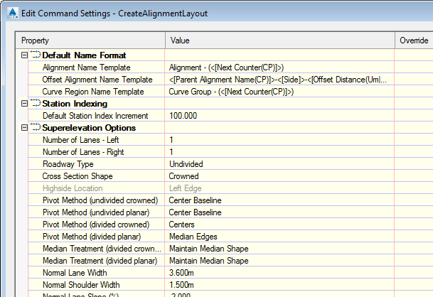 Solved: Calculate Superelevation Wizard (Command Settings) - Autodesk Community