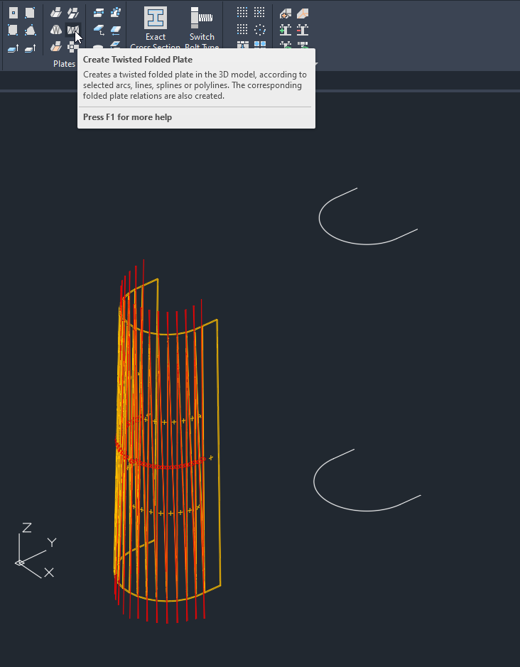 Curved plate - 2 radius - straight ends - Autodesk Community