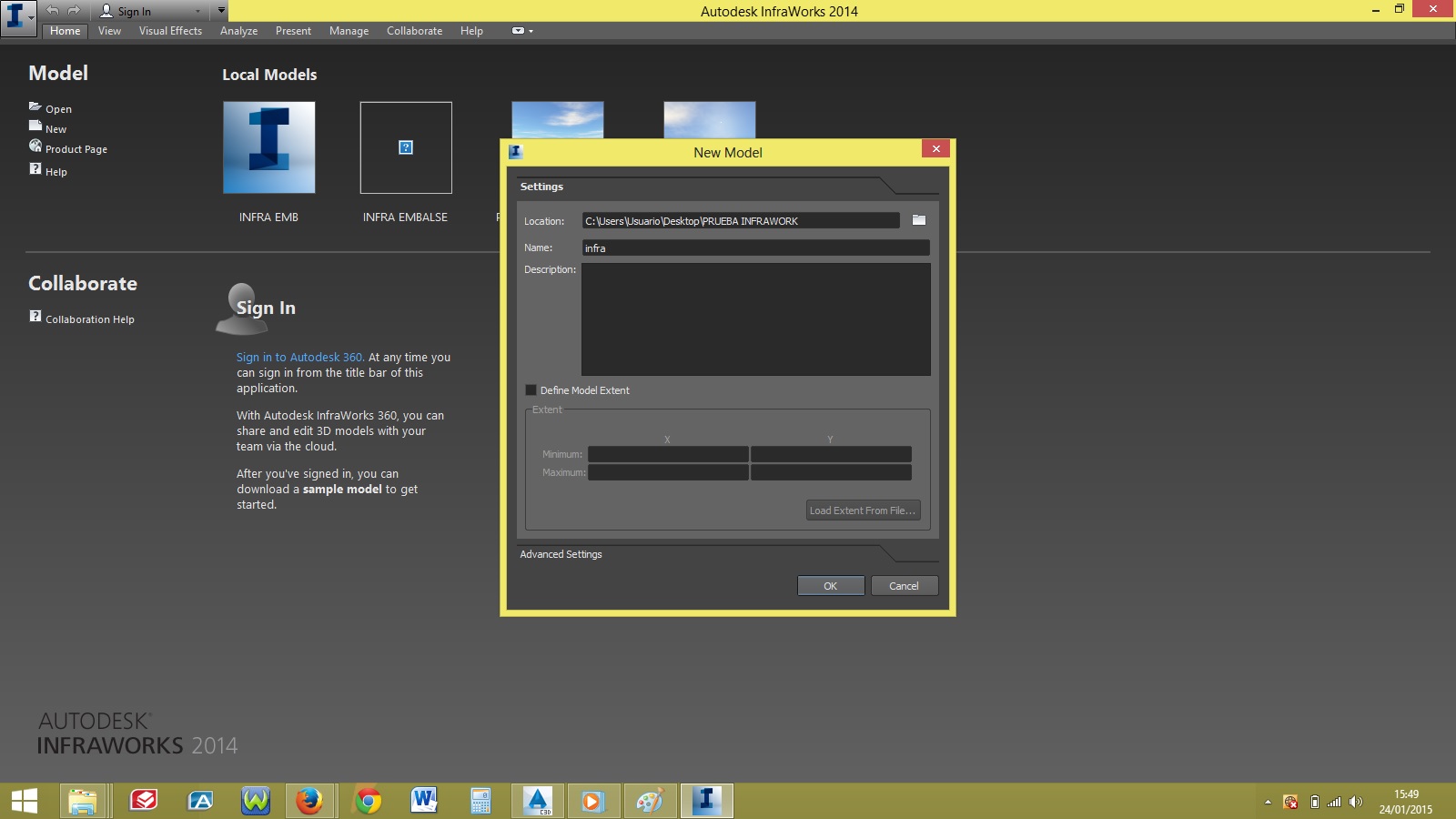 Solved: INFRAWORKS NO LOAD DATA - Autodesk Community