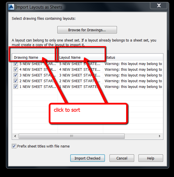 sheet set sheet selection - Autodesk Community