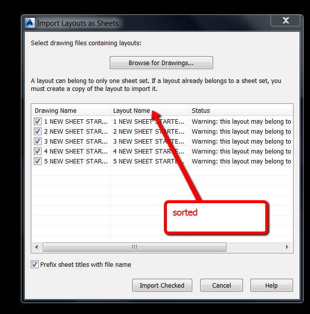 sheet set sheet selection - Autodesk Community