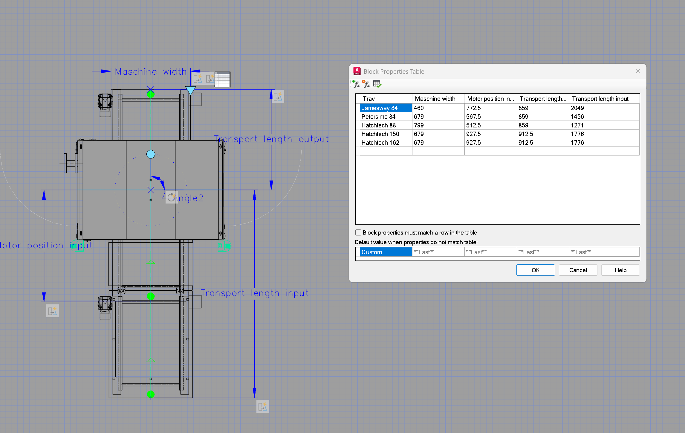 Dynamic block in Autocad mechanical parts list (parts reference) via ...