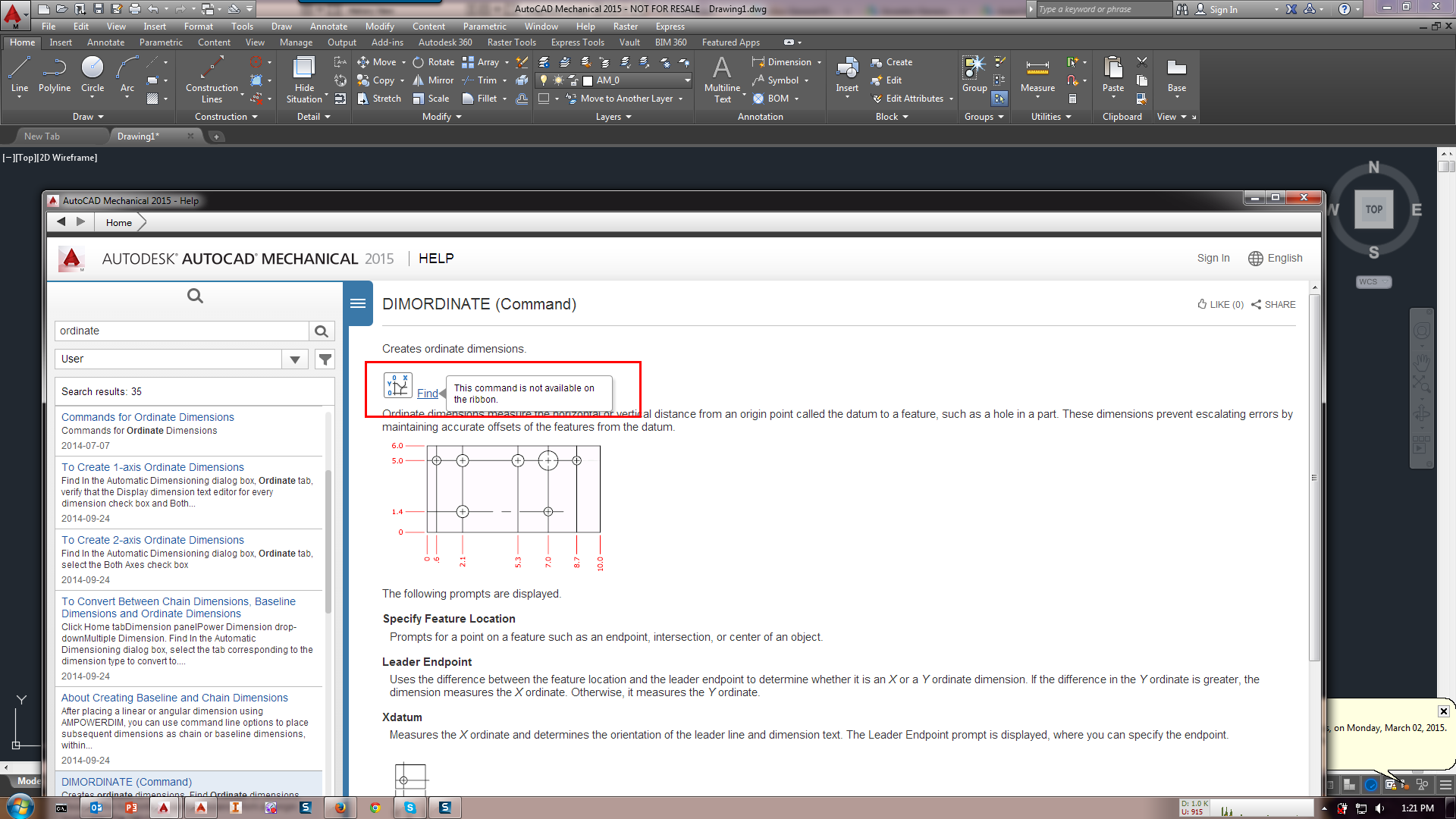 Ordinate Dimension Icon? - Autodesk Community