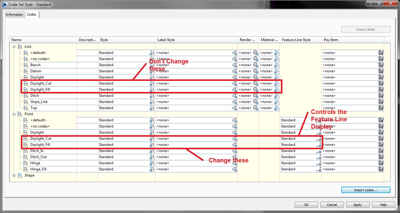 Corridor Cut Fill Lines not displaying along daylight - Autodesk Community