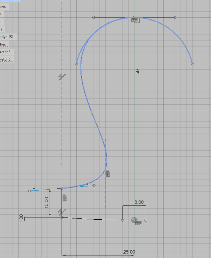 when using smooth constraint why are curvature handles hidden? - Autodesk Community
