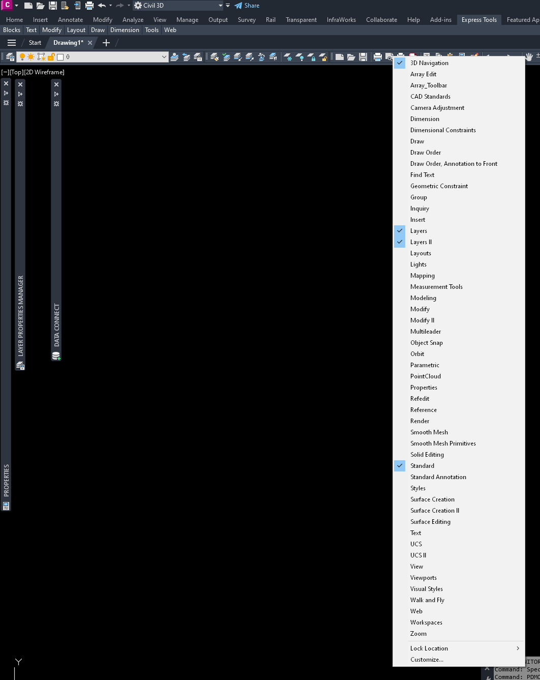 Solved: I've lost a lot of menus and now can't alter text or points ...
