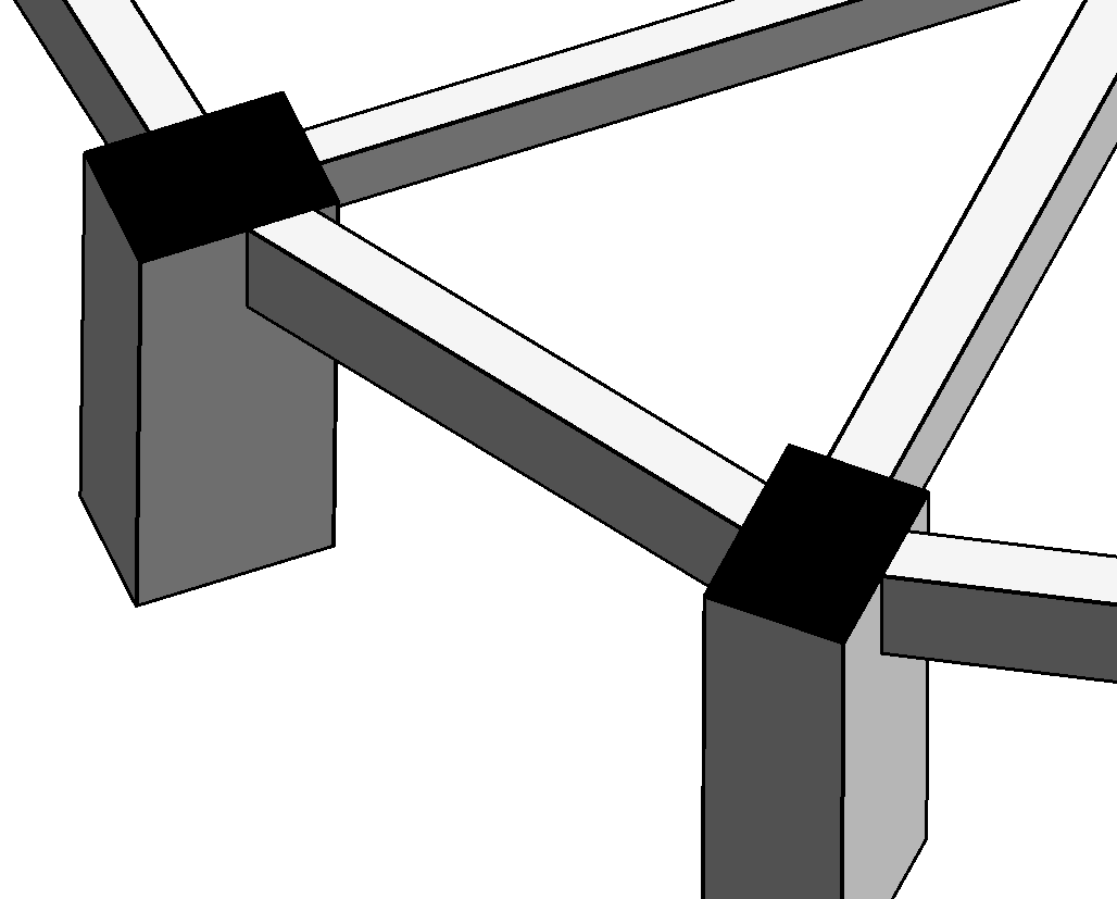 Solved: Slanted Concrete Column Multiple Concrete Beam Join Issue ...