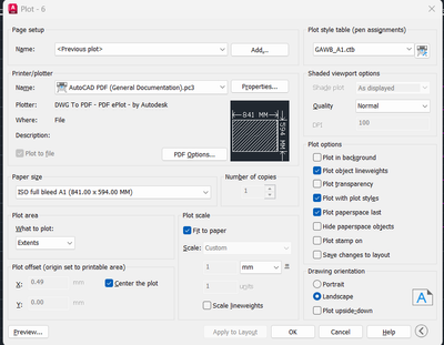 Solved: How to set the default plot location as the .dwg location when ...