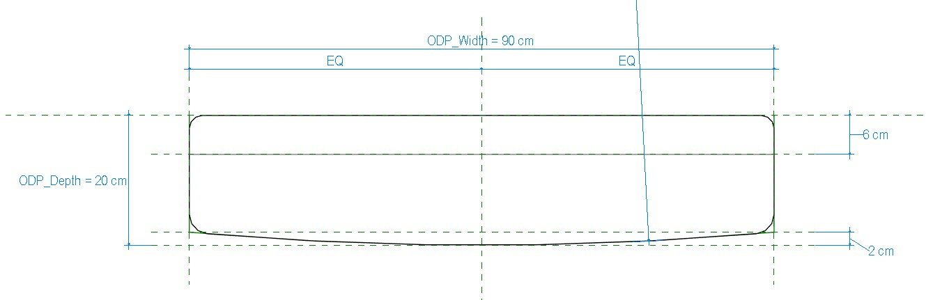Solved: How to achieve a fillet radius between a curve and a line ...