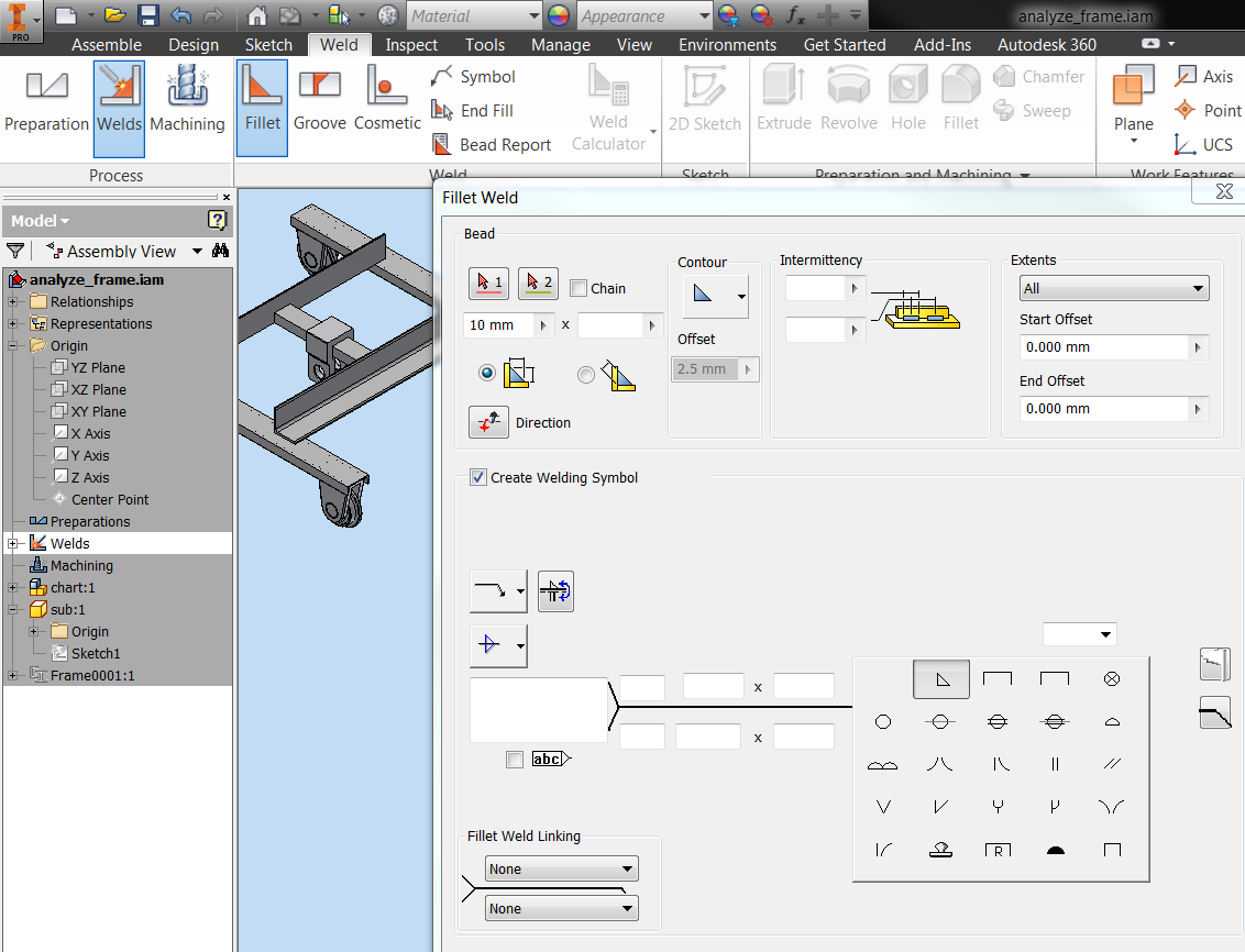 Which autodesk software has options for weld sybmol? - Autodesk Community