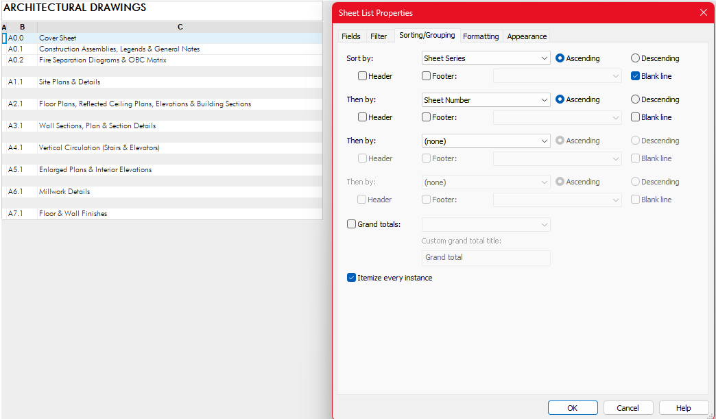 Solved: Add blank rows in Sheet Index - Autodesk Community