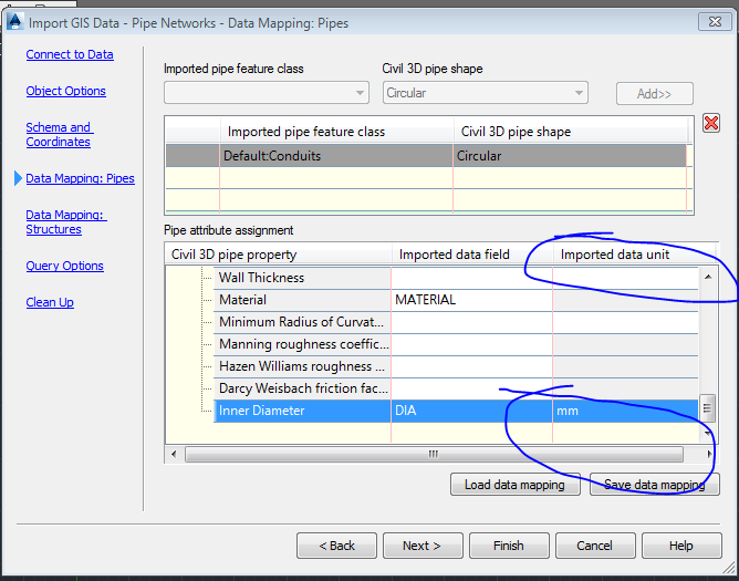 importing esri shape files into civil 3d 2014 to create pipe network - Autodesk Community