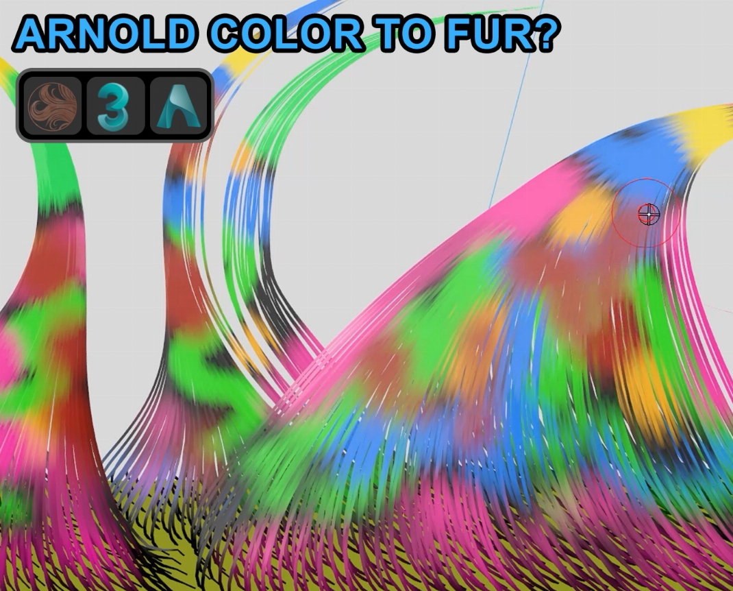 Learn How to Apply Color to Fur or Hair using Ornatrix/3ds Max/Arnold ...