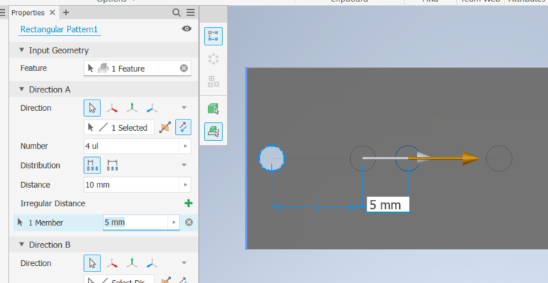 Solved: Irregular Distance in RectangularPatternFeature - Autodesk ...