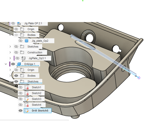 Solved: Defining and carrying a cylinder from a non-flat surface ...