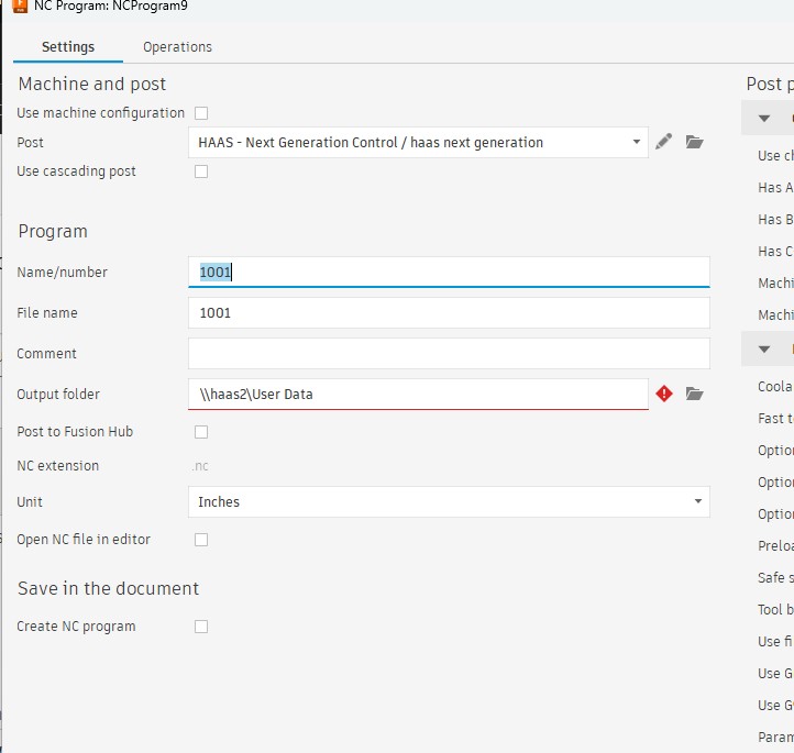 Odd hickup in posting NC any ideas? - Autodesk Community