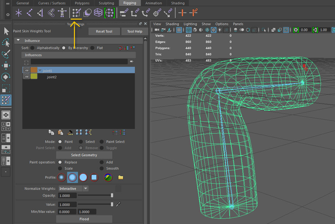 Adding bone influence to specific vertices. - Autodesk Community