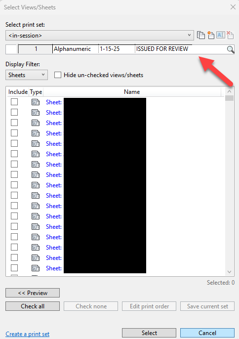 Print using a sheet or revision schedule - Autodesk Community