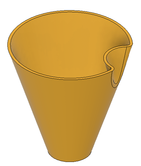 Solved: Assistance on making a inward lip/spout for a planter ...