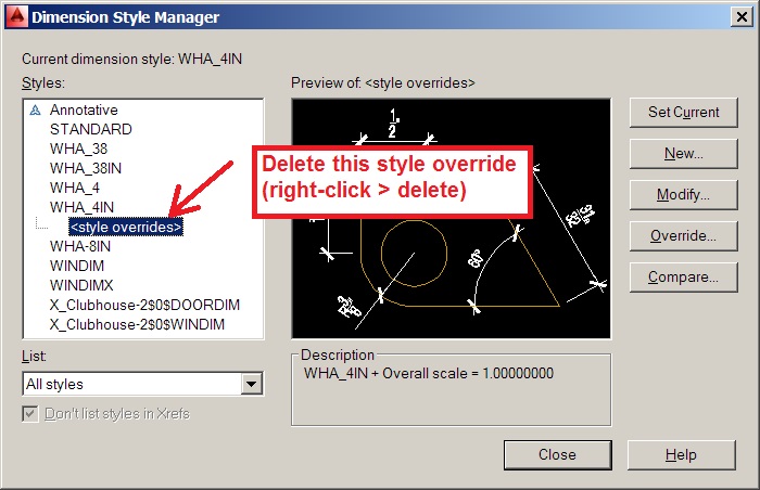 Solved: Dimension not what DimStyle says it is - Autodesk Community