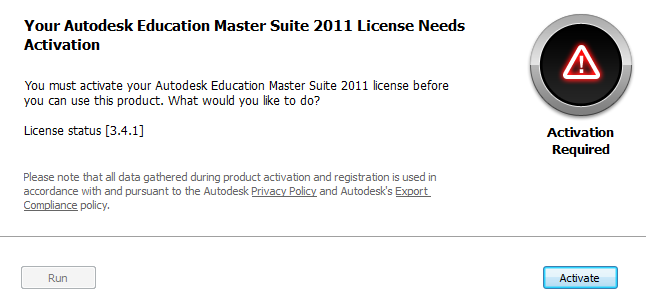 Help.AutoCAD have stopped working when I input the activation code ...