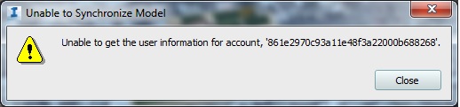 Unable Synchronize Model - Autodesk Community