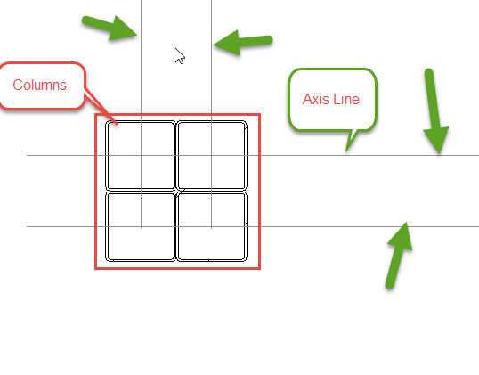 Axis Line under steel columns - Autodesk Community