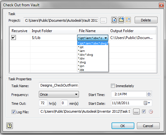 Task Scheduler: Using it to get non-Inventor files from Vault - Autodesk Community