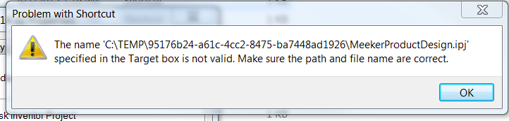 Multiple Project File Shortcuts (They Generate Gontinuously) - Autodesk ...
