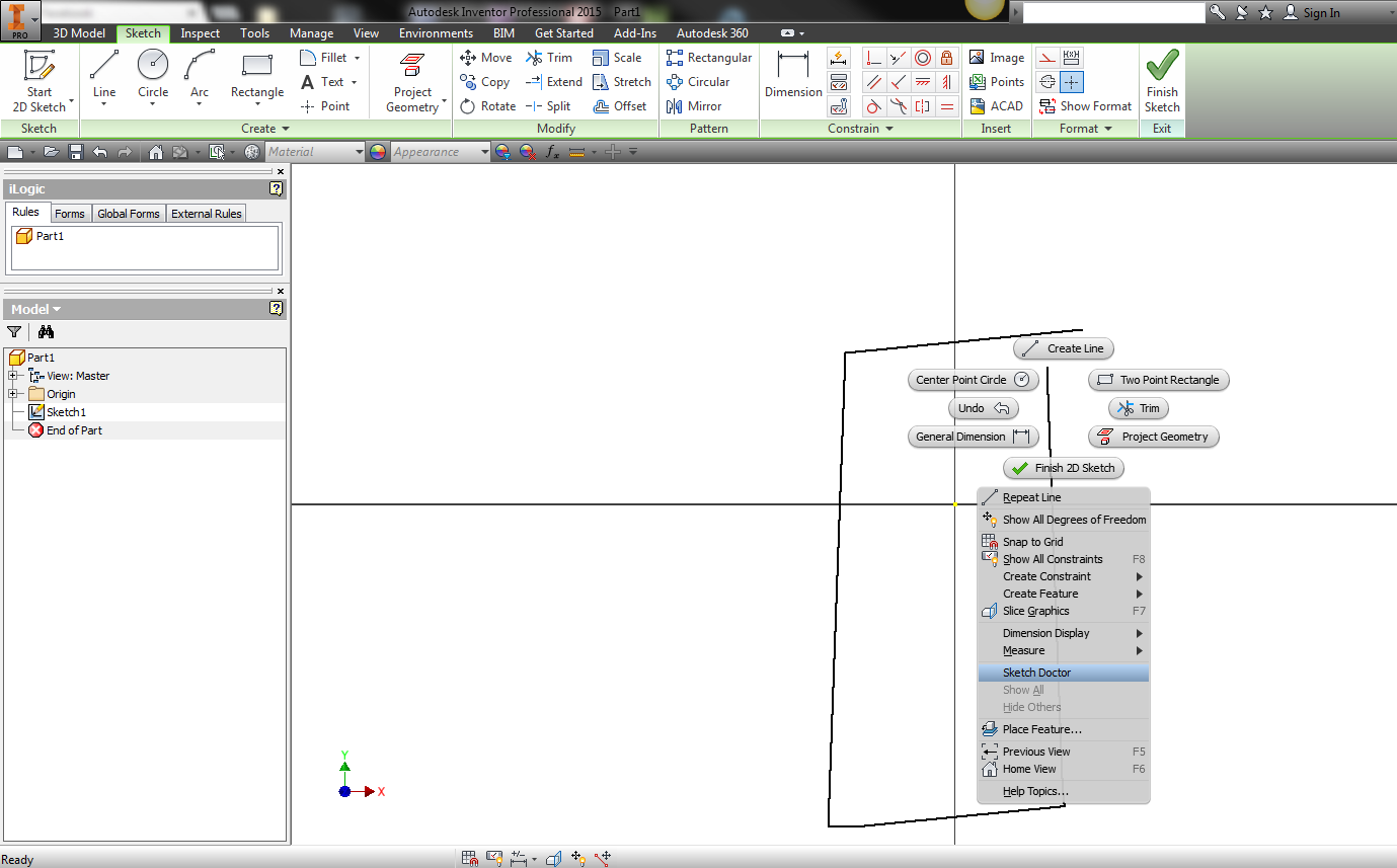 Solved: open profile error can't revolve or extrude - Autodesk Community