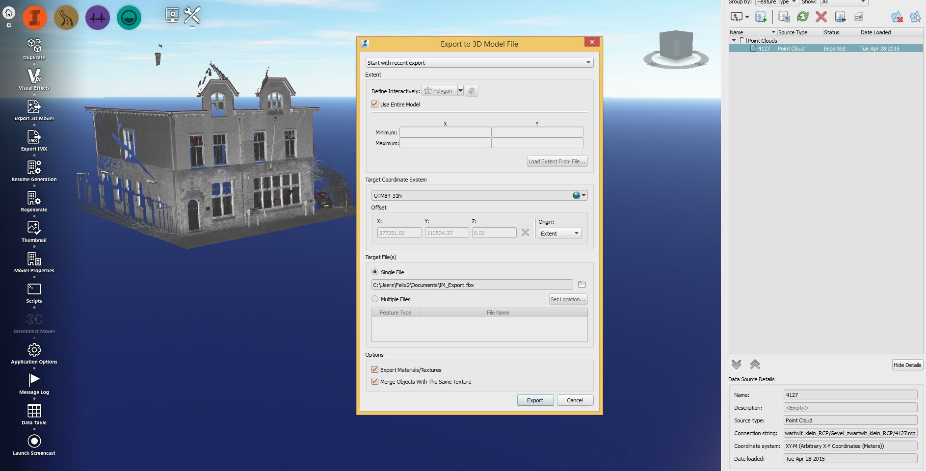 exporting point cloud to 3D model - Autodesk Community