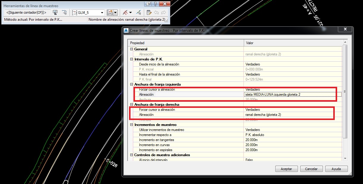 Dynamic horizontal target for the swath width of the Sample Lines. - Autodesk Community