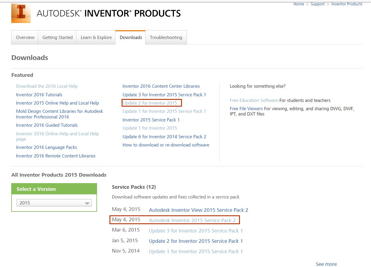 Inventor 2015 Service Pack 2 is Available - Autodesk Community