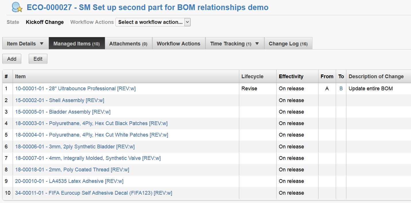 Adding Related Items from BOMs on Change Orders - Autodesk Community