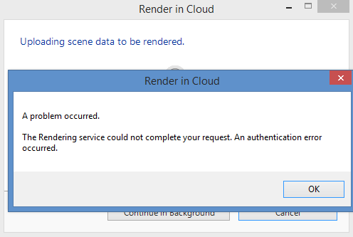 Authentication Error Rendering in Revit - Autodesk Community