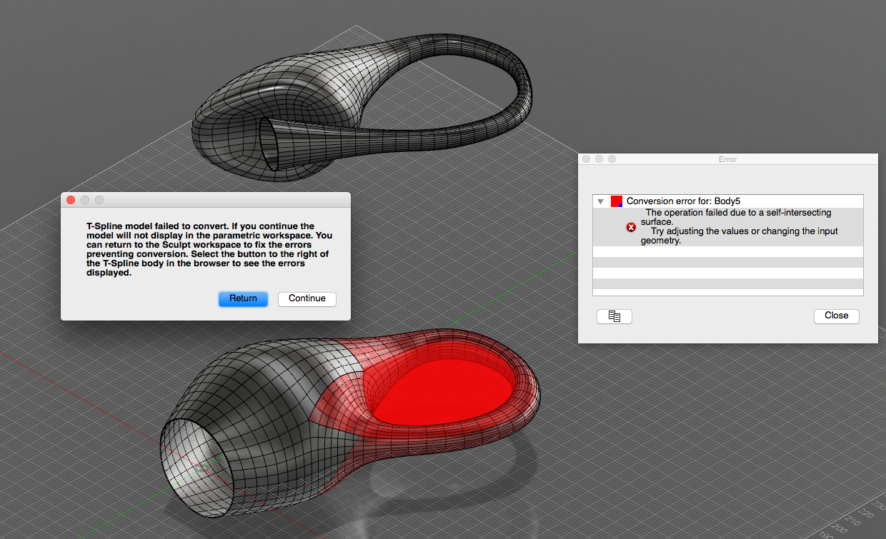 Possible TS bug - self intersecting surface where are non self intersecting ?! - Autodesk Community