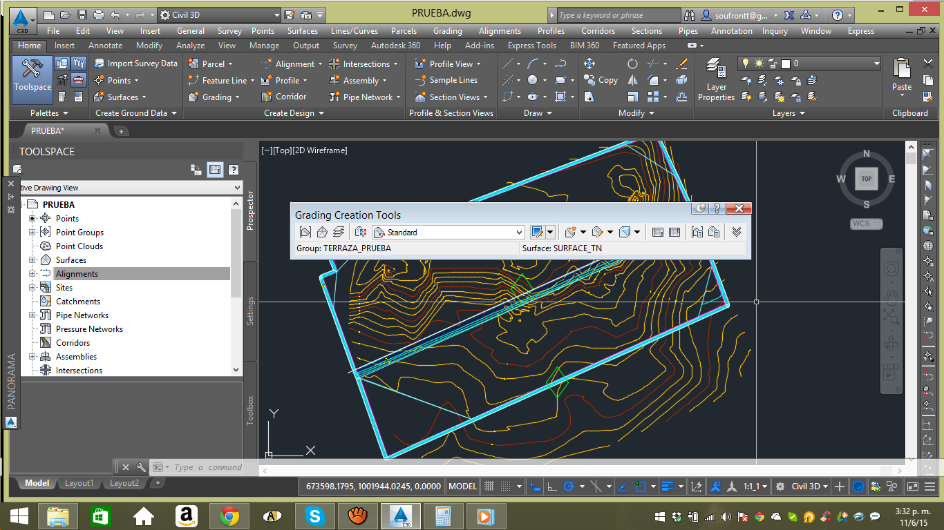 Creating Grading to a Surface - Autodesk Community