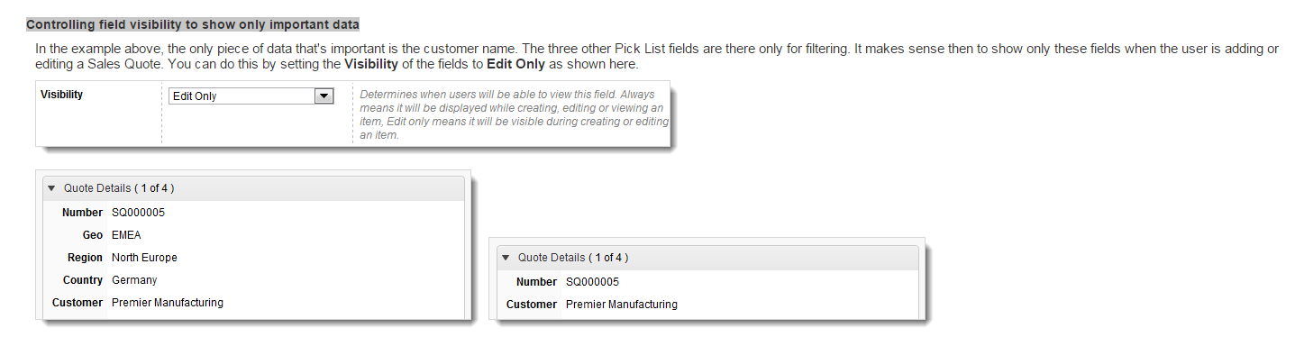 Solved: Visibility of Filtered Pick list Fields - Autodesk Community