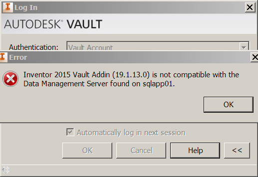 Solved: Can't log into Vault - Autodesk Community
