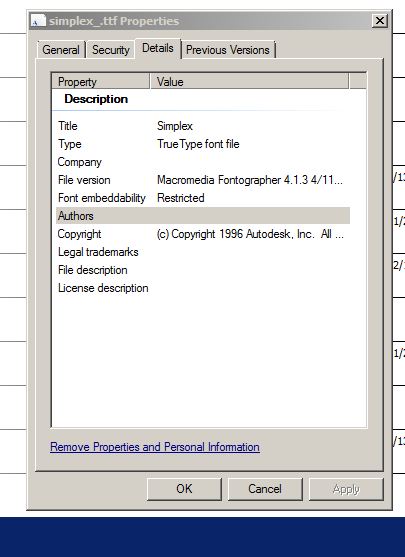 Simplex.ttf font not showing in AutoCAD2015 - Autodesk Community