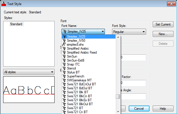 Simplex.ttf font not showing in AutoCAD2015 - Autodesk Community