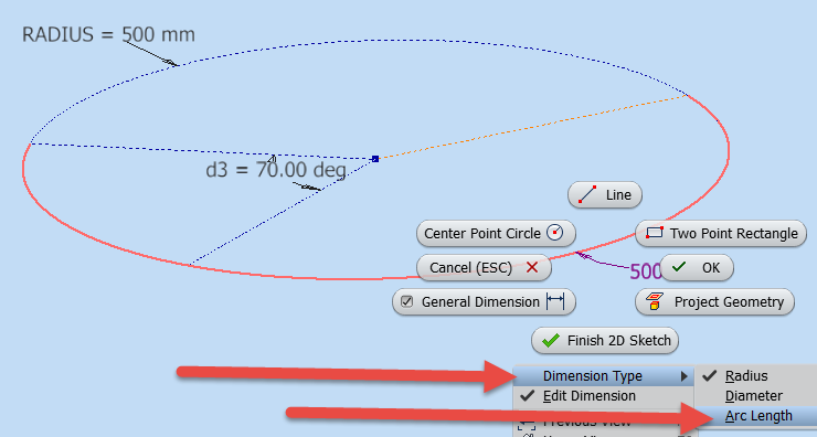 Solved: how to dimension an arc length - Autodesk Community