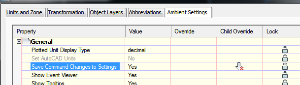 system variables for 'save command changes to settings' - Autodesk ...