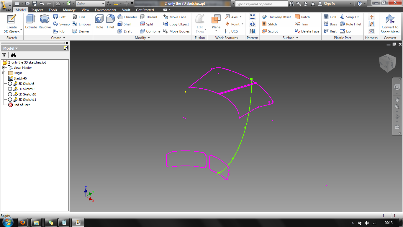 Solved: Loft between 3D sketch and normal sketch - Autodesk Community