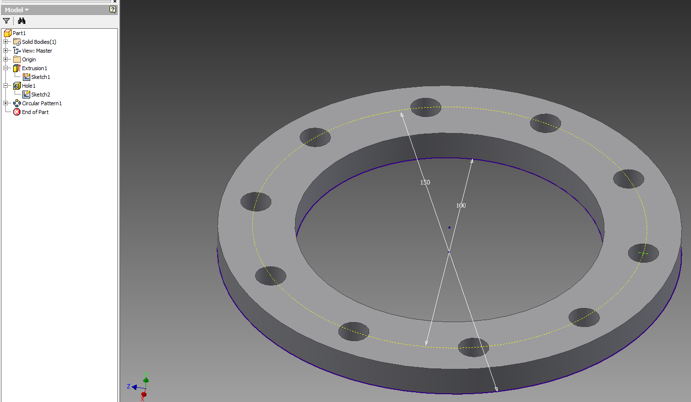 Solved: Easiest way to make an hole circle - Autodesk Community