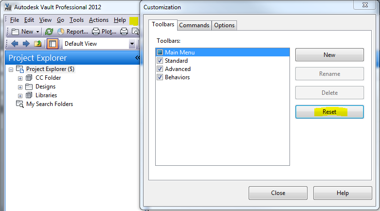 Solved Main Menu Disappeared Autodesk Community