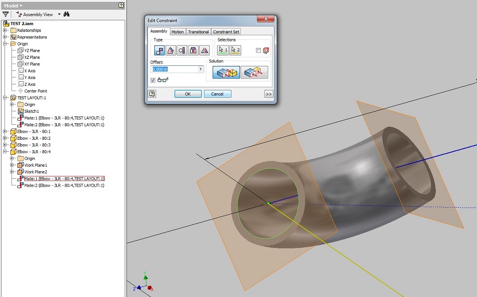 Constrain Elbow to Layout Sketch ??? - Autodesk Community