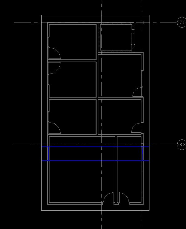 Hiding work that crosses enlargement areas on an overall floor plan ...